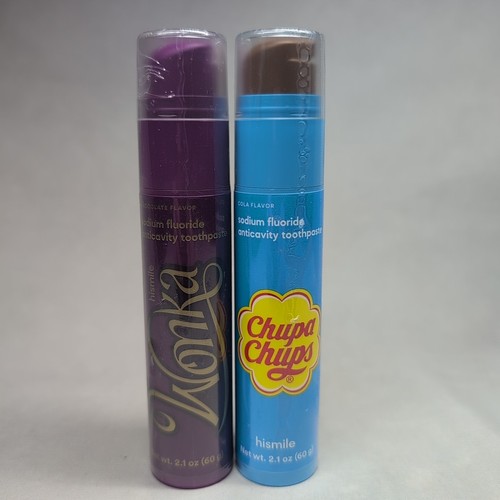 1 Hissmile Wonka Chocolate 1 Chupa Cola Sodium Fluoride Toothpaste 2 ...