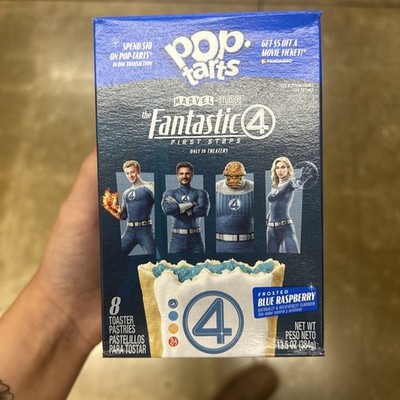 Fantastic Four Pop Tarts Frosted Blue Raspberry Limited Edition Marvel ...