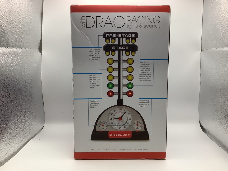Drag Racing Christmas Tree Lighted Thermometer Sound Feldstein Alarm ...