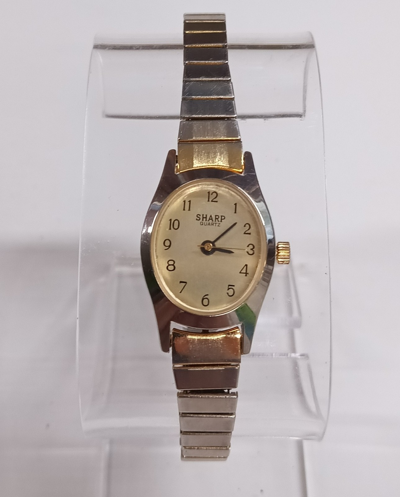 Sharp Quartz Women’s Two-Tone Oval Wristwatch, Expansion Band, New ...