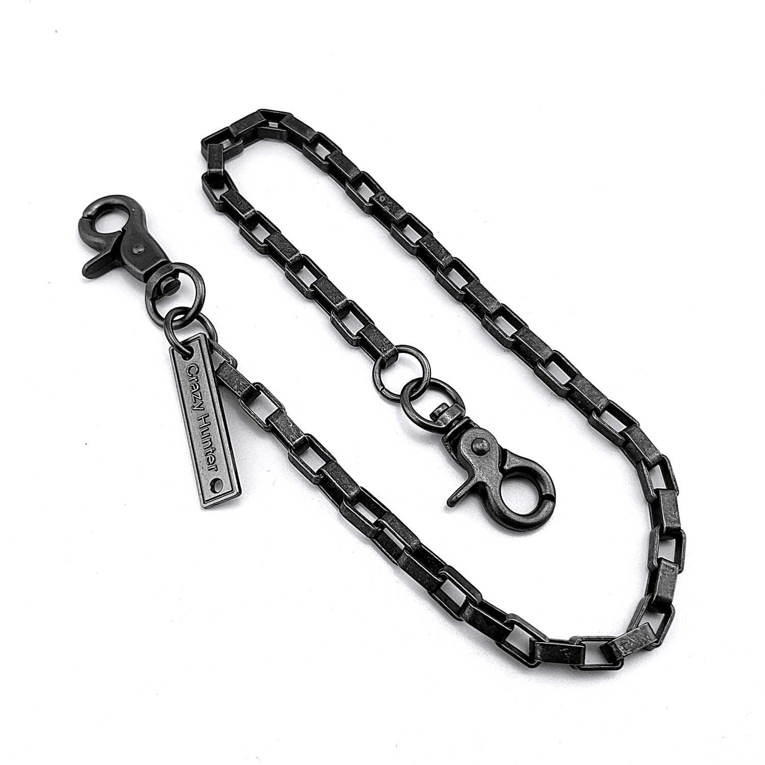 Vintage Grey Black Box Link Wallet Chain Jean Key Chain CH0723 | eBay