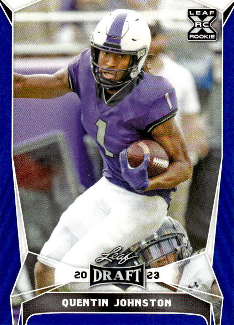 2023 Leaf Draft - Blue #64 Quentin Johnston (RC) for sale online | eBay