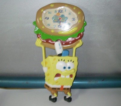 2004 RARE STEPHEN HILLENBURHG SPONGEBOB SQUAREPANTS WALL CLOCK | eBay