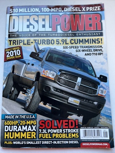 Diesel Power Magazine January 2010 Volume 6 Issue 1 | eBay