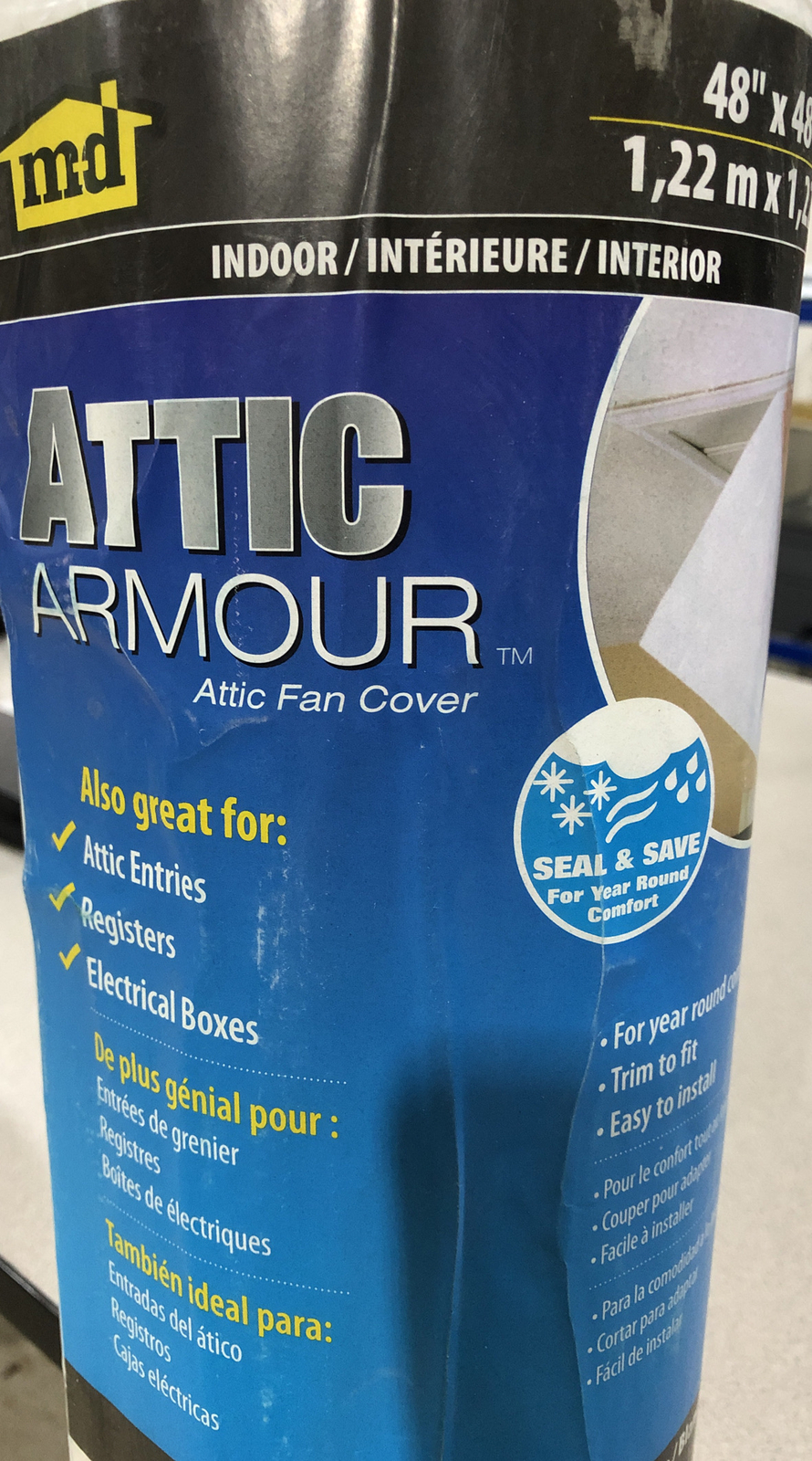 Attic Fan Cover, 48-Inch x 48-Inch Attic Armour | eBay