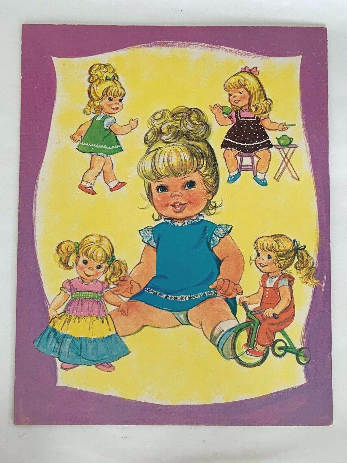 Vintage 1975 Cathy Quick Curl Large Paper Doll Book NOS Uncut | eBay
