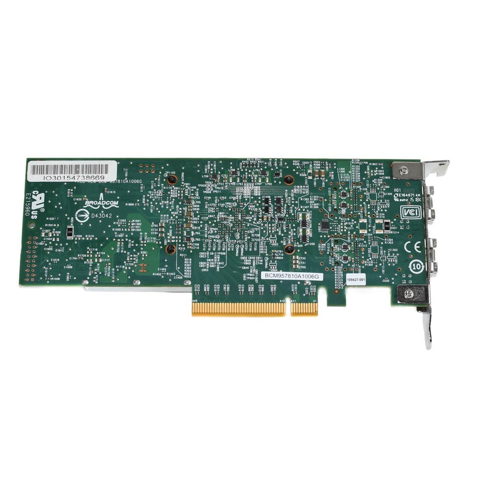 Broadcom BCM957810A1006G Qlogic BCM57810 2-Port 10Gbps SFP+ PCI-E 2.0 ...