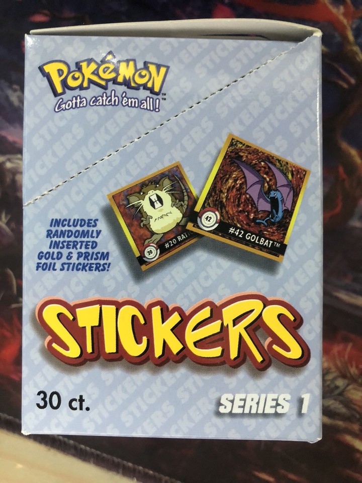 1999 Pokemon Vintage Sealed Sticker Booster Box - Artbox - 30x Packs ...