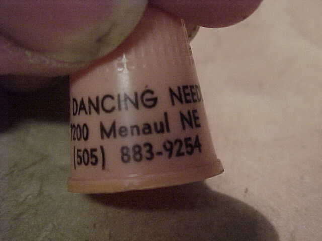 Rare item-Thimble-The Dancing Needle, Albuquerque, New Mexico NM Menaul ...
