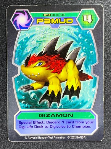 Gizamon DT-6 Rookie D-Tector Series 1 Card Digimon Bandai 2002 | eBay