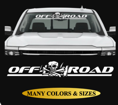 4X4 Off Road Windshield Window Decal Banner Truck Vinyl sticker for ...