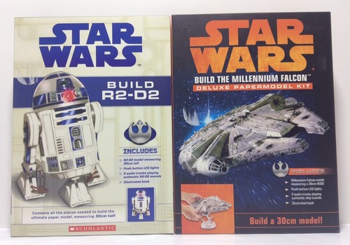 STAR WARS R2-D2 & The Millennium Falcon Paper Model Kits LED Lights ...