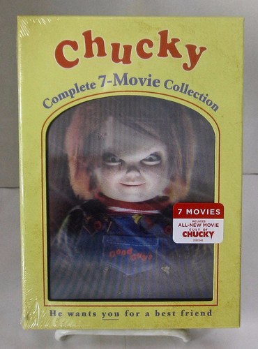 Chucky: Complete 7-Movie Collection 7 Disc DVD Set Lenticular Cover ...