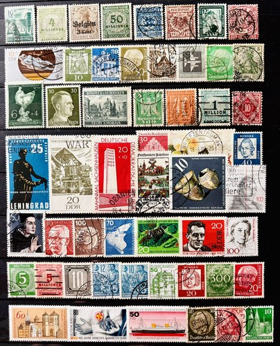 GERMANY COLLECTION REICH DDR HITLER ALTDEUTSCH OLD NEW STAMPS LOT ...