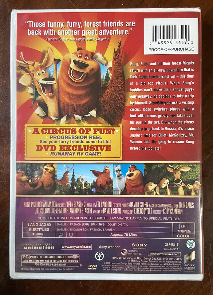 Open Season 3 (DVD, 2011) Widescreen - BRAND NEW, SEALED 43396363953| eBay