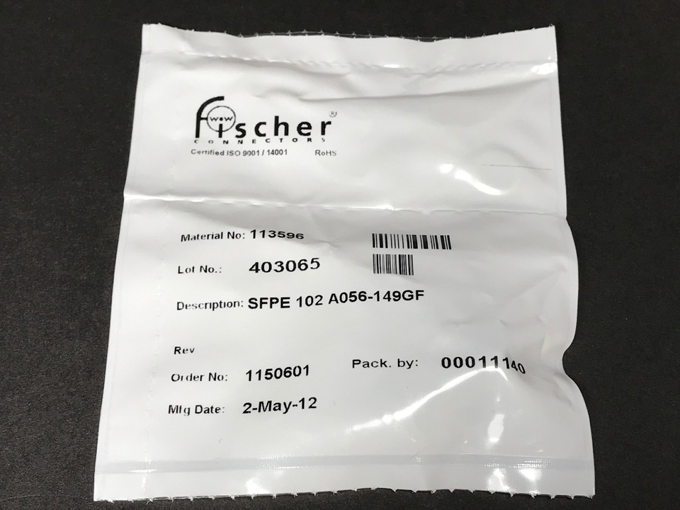 NEW Fischer 7 Pin Male Multipole Panel Mount Connector SFPE 102 A056 ...
