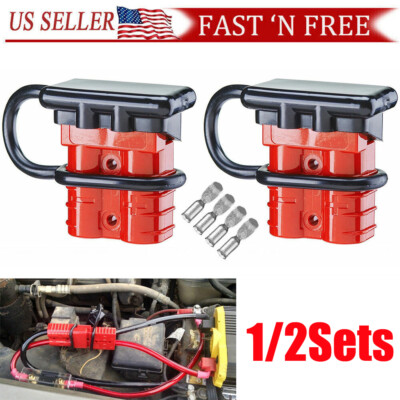 Battery Plug Quick Connect Disconnect Electrical Kit Winch Trailer | eBay