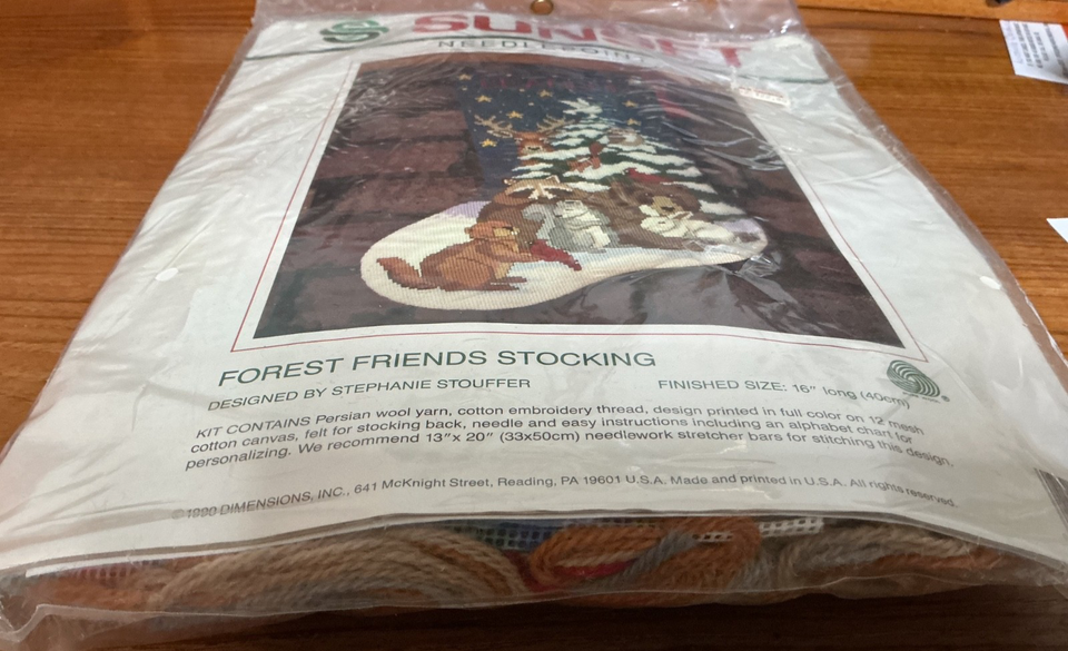 Forest Friends #19004 Sunset Dimensions 1990 Needlepoint Kit Sealed | eBay