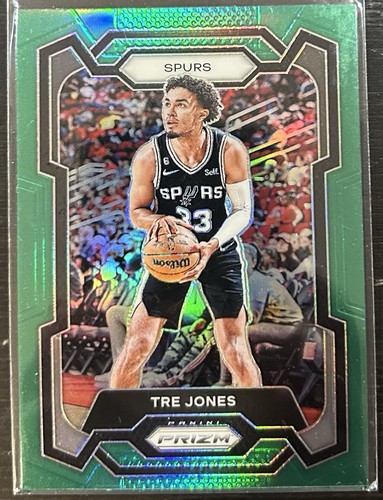 Tre Jones 2023-24 Prizm Basketball #232 GREEN PRIZM San Antonio Spurs ...
