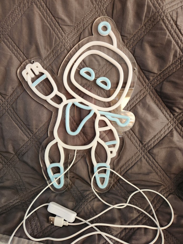 Astro Bot LED Neon Wall Light USB Gaming Room Decor Wall Art | eBay