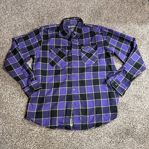 Dixxon Flannel Co “Misfits” Shirt Earth A.D Men’s XL Purple | eBay