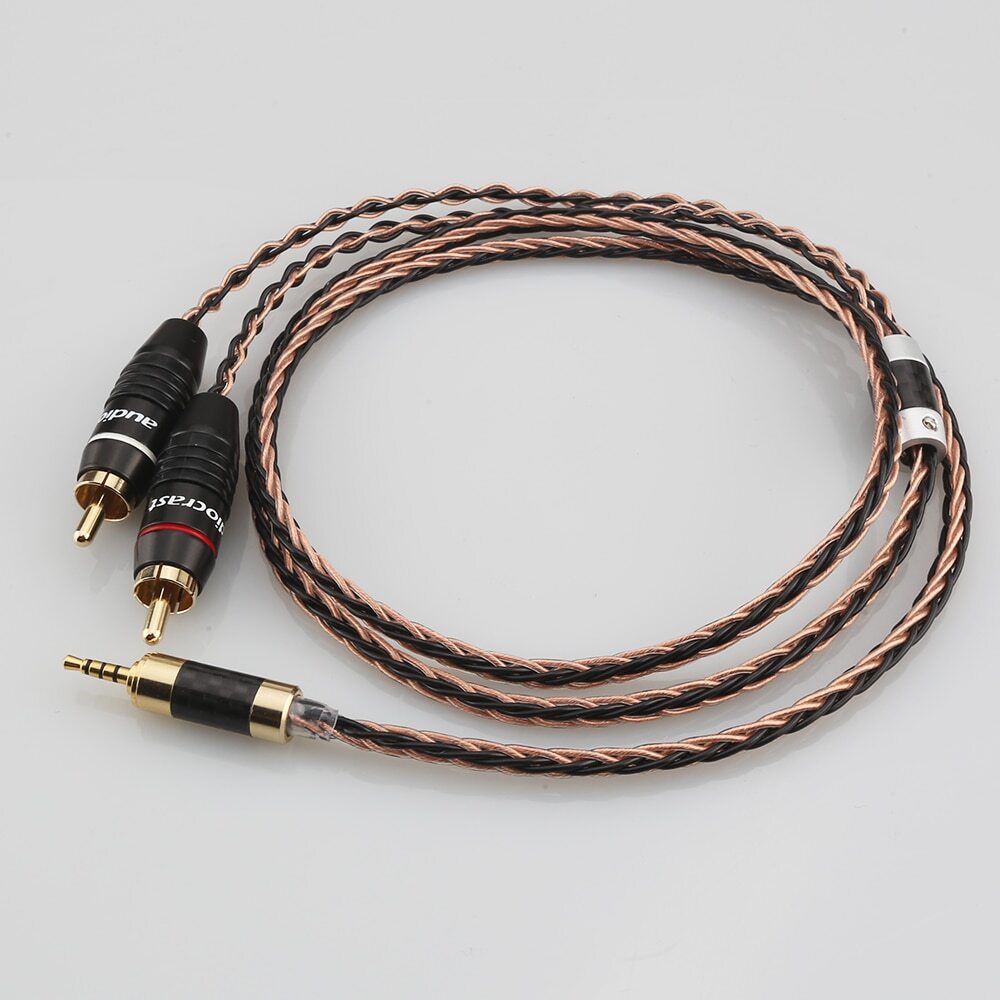 2.5mm Balanced to 2 RCA Headphone Audio Cable for Astell&Kern AK380 DP ...