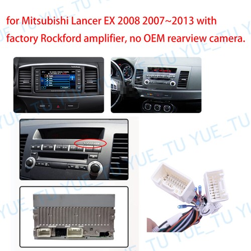 16PIN Car Stereo Radio Power Harness Wire for Mitsubishi Lancer Pajero ...