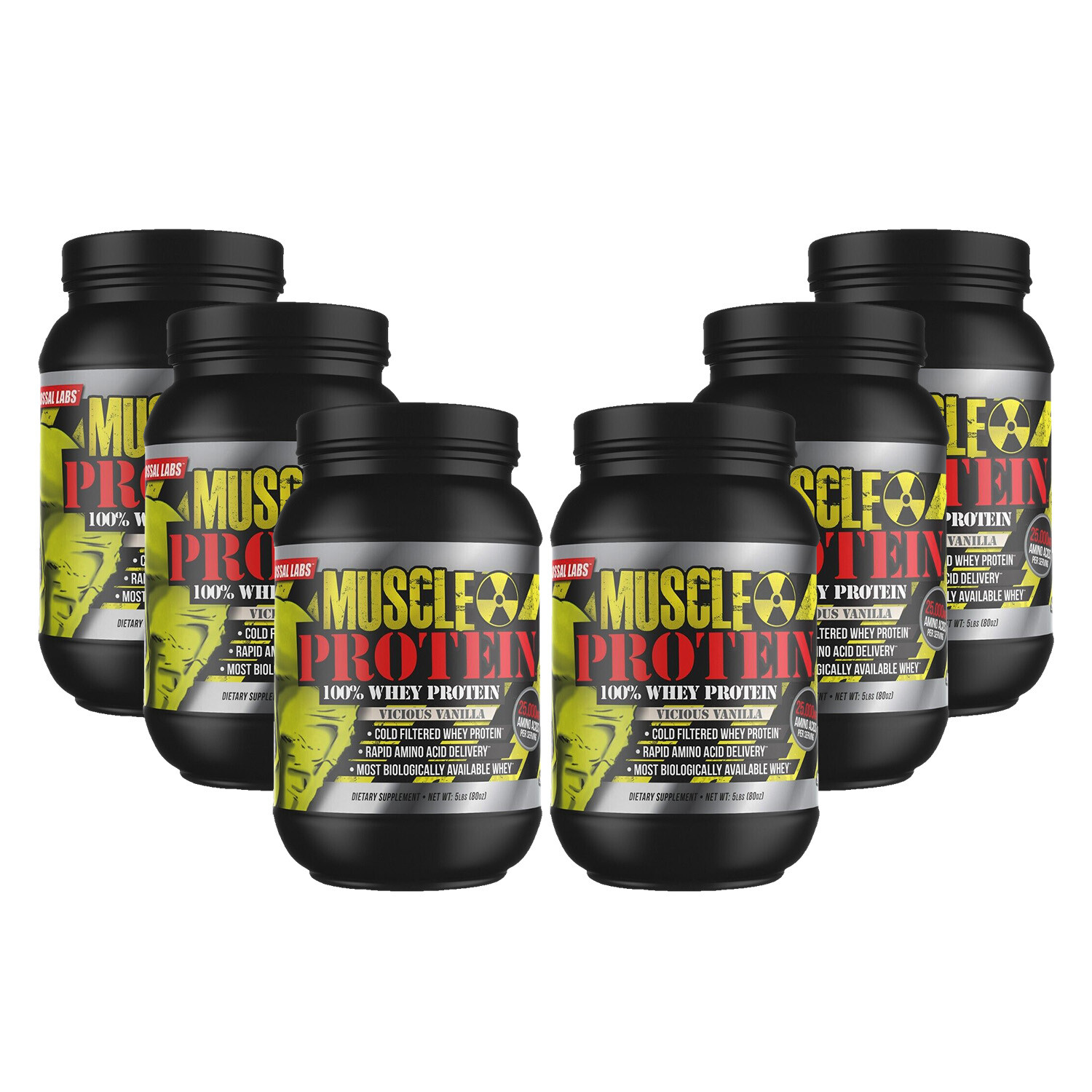 Muscle Whey Protein Powder, Muscle Gain High-Quality, 15LB, 204 ...