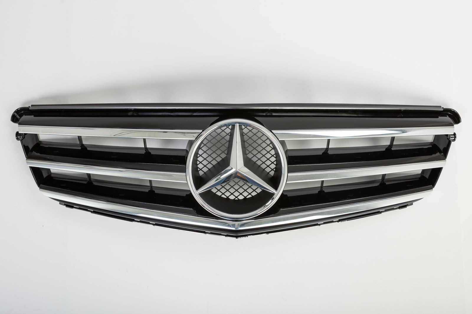 New Genuine Mercedes-Benz C-class Facelift Black Front Radiator Grille ...