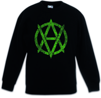 VEGANANARCHISM SYMBOL Kinder Pullover Vegan Vegetables Punk Anarchy ...
