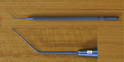 Titanium Y Hook Lens Manipulator Overall Length 127 mm Ophthalmic Eye ...