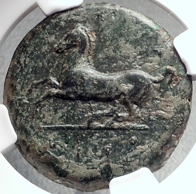 SYRACUSE in SICILY Timoleon Rule 343BC Ancient Greek Coin ZEUS HORSE ...