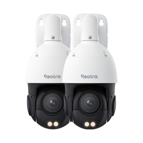 Reolink 2 Pack RLC-823S2 Smart 8MP UHD PTZ Dome Security Camera 16X ...