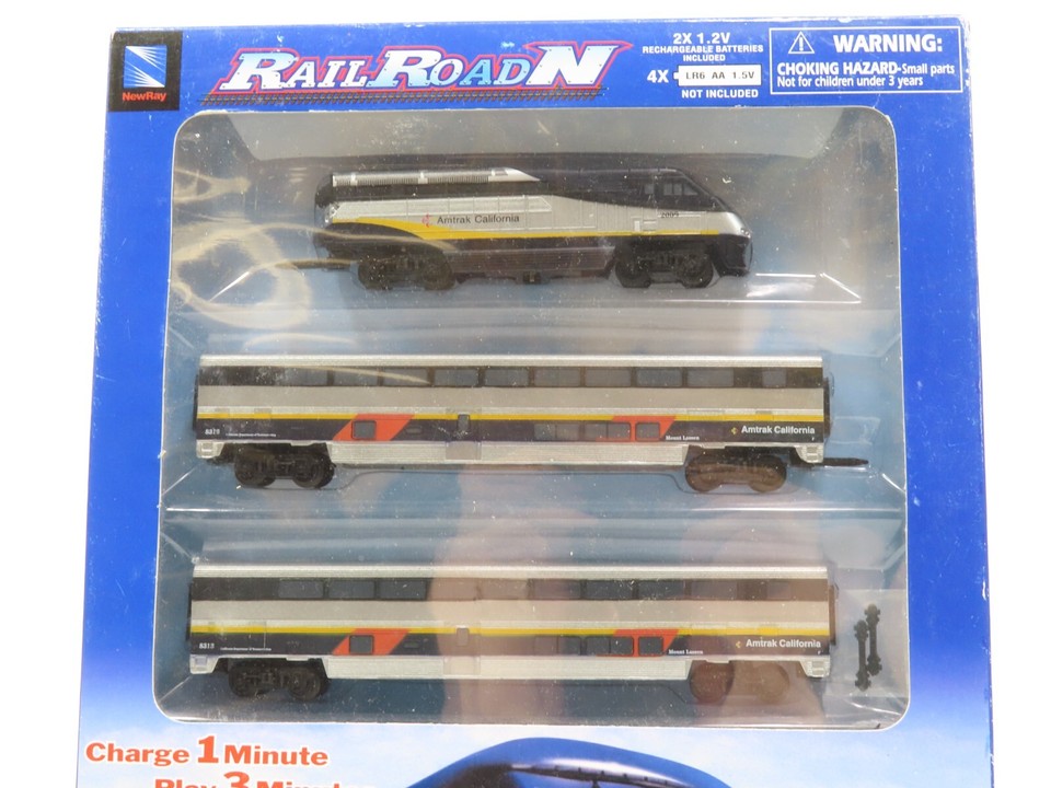New-Ray F59PHI Railroad N 2009 Amtrak California Streamlined Diesel ...