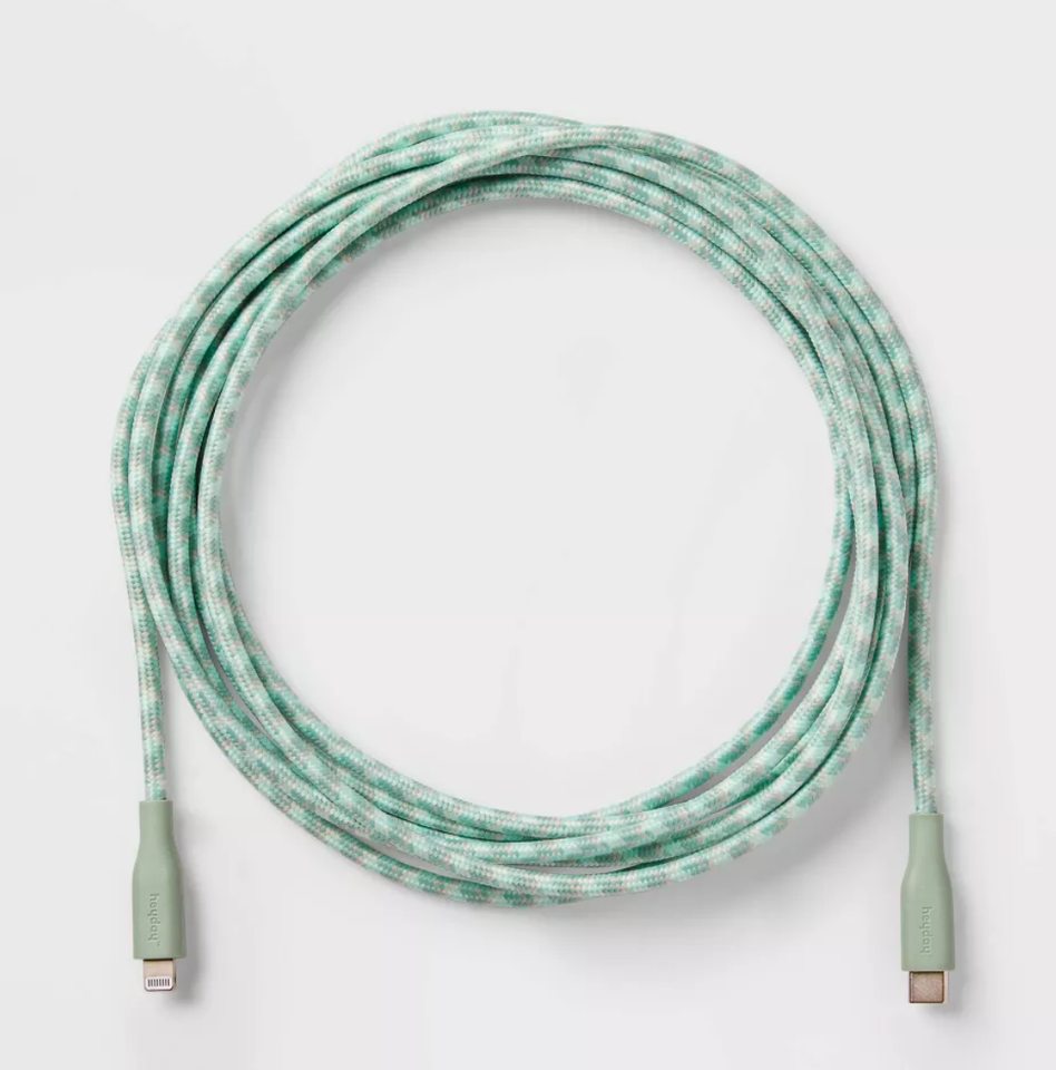 heyday Lightning to USB-C Braided Cable MFi-Certified 10 ft GREEN | eBay