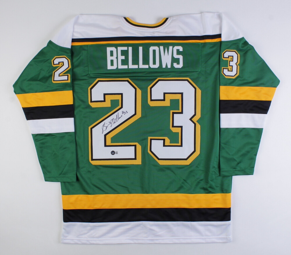 Brian Bellows Signed Minnesota North Stars Jersey (Beckett COA) #2 Pick ...