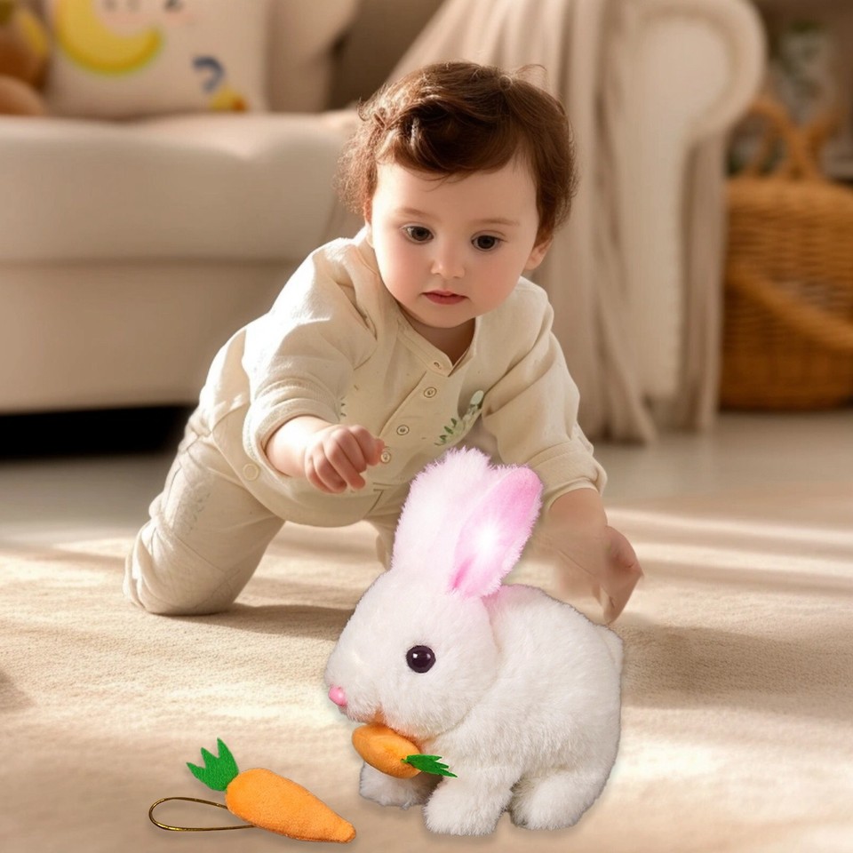 Bunby, My Realistic Bunny Toy, Plush Interactive Bunny Robot for ...