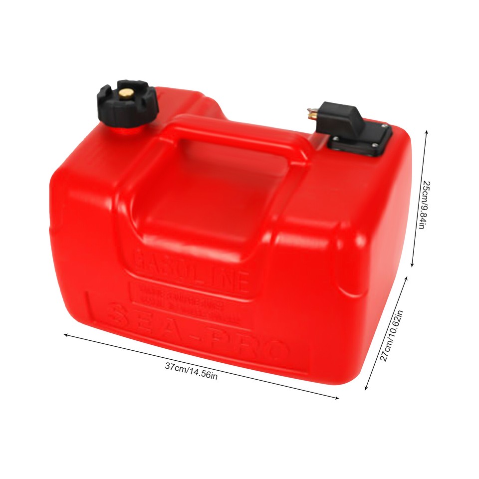 3 Gallon Portable Marine Outboard Boat Motor Gas Tank External Fuel ...
