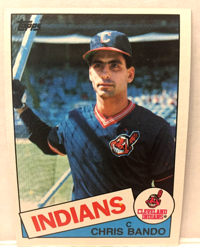 Indians Chris Bando #14 MLB Vintage Baseball Card Ships Free / Mint ...