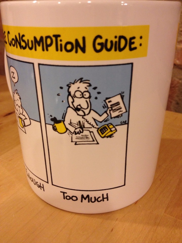 Coffee Consumption Guide Mug Shoebox Greetings Cup Hallmark Drink ...