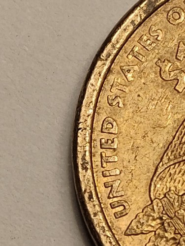 Sacagawea Dollar, Multiple Errors Came Through Other Side Print Also On ...
