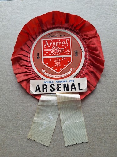 ARSENAL MEMORABILIA - ORIGINAL 1971 DOUBLE ROSETTE | eBay UK