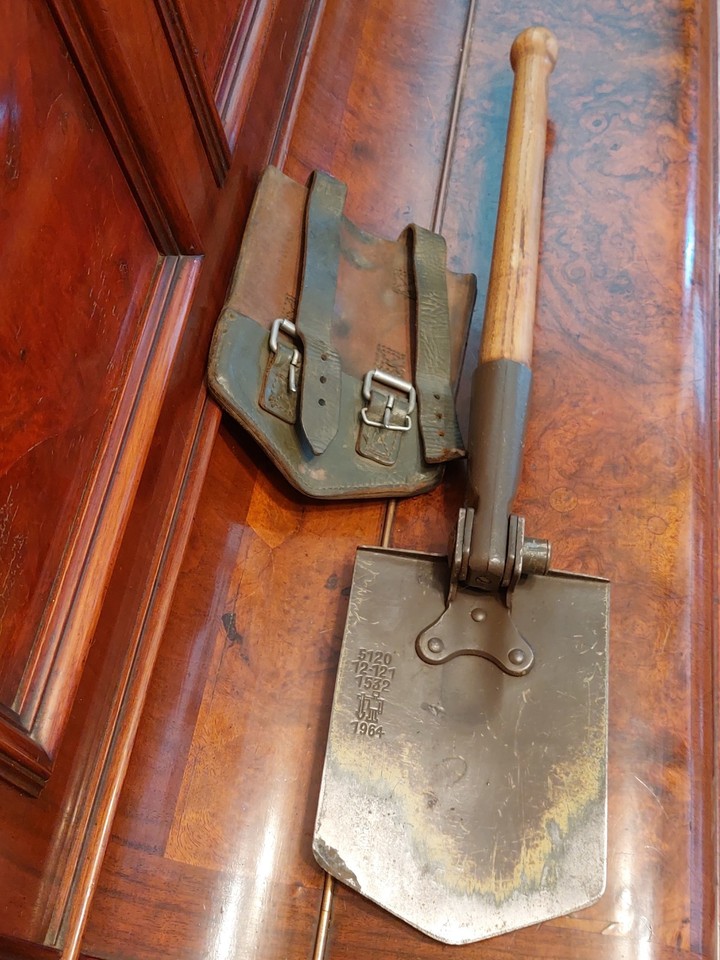 AUTHENTIC WEST GERMANY ARMY 1964 TRENCH SHOVEL GERMAN POST-WW2 FRG POST ...