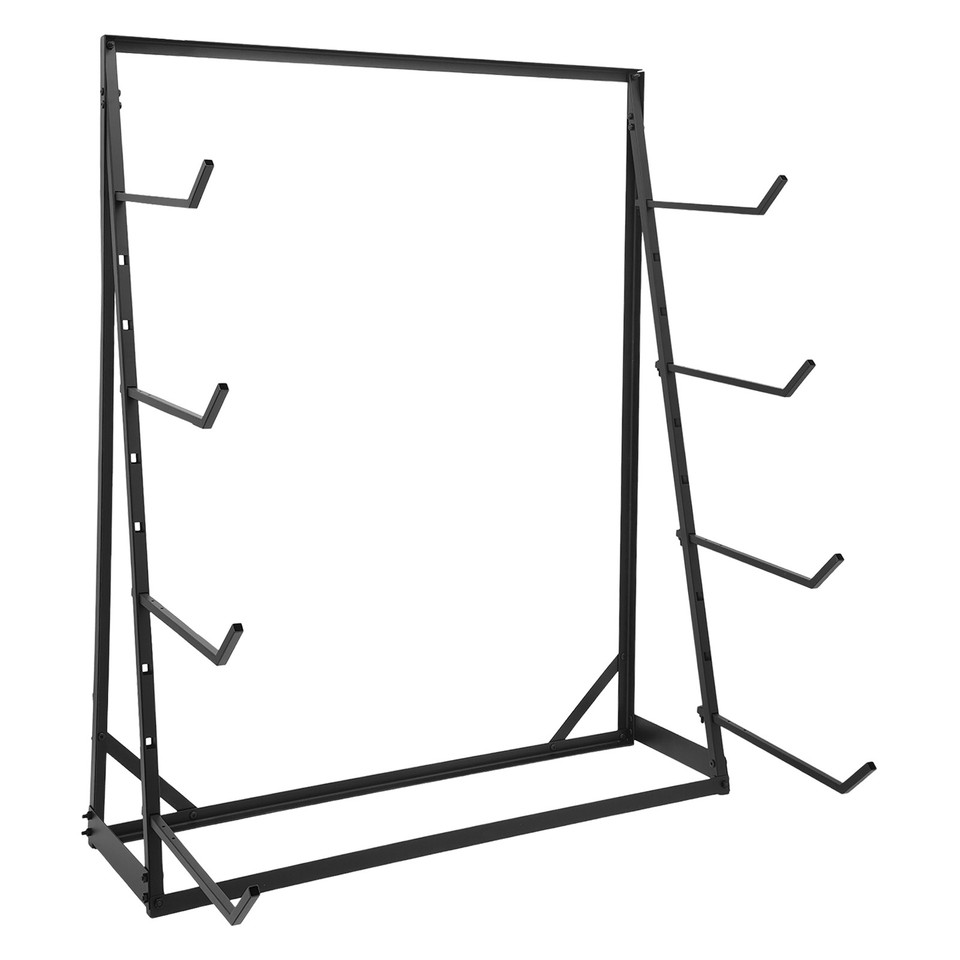 4 Tier Steel Horizontal Lumber Storage Rack, Heavy Duty Pipe Organizer ...