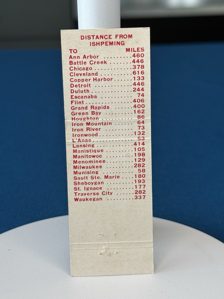 The Mather Inn Ishpeming Michigan VTG Matchbook Cover Lt#117 | eBay