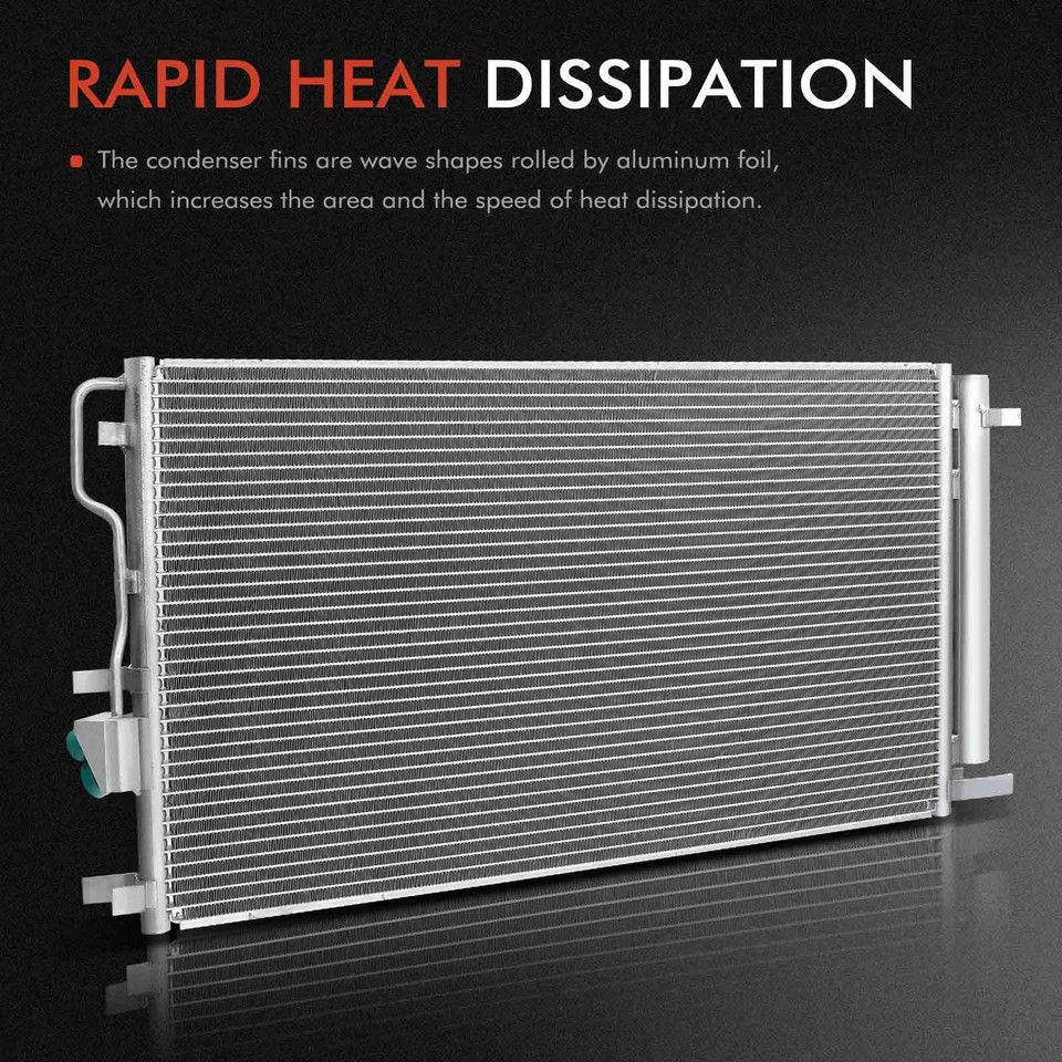 A-Premium AC Condenser Air Conditioning for Volvo C30 C70 S40 V50 04-13 ...