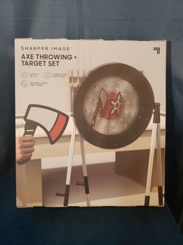 NEW 4 Feet Tall Sharper Image Axe & Star Throwing Target Set ...