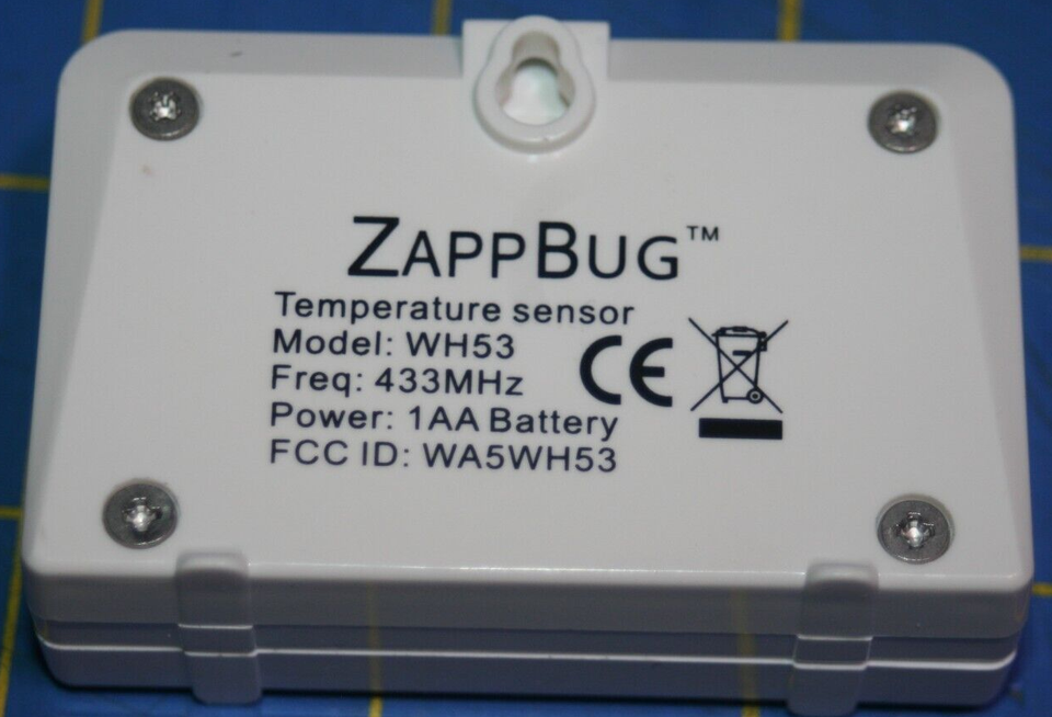 Thermometer For ZappBug Temperature Monitor WH0281D And Sensor WH53 | eBay