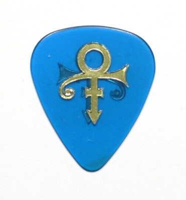 Prince 2000 Greatest Hits Tour Guitar Pick - Transparent Blue Double ...