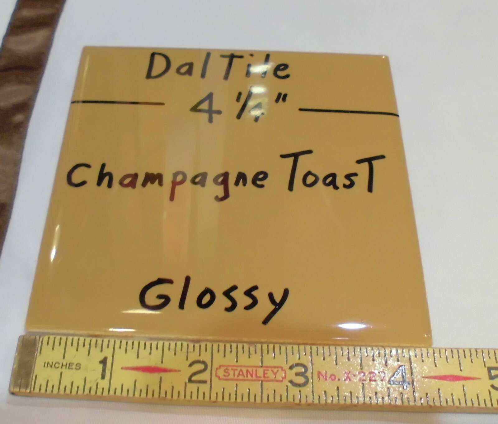 5 pcs. *Brown* High Glossy Ceramic Tiles *Champagne Toast* by Daltile 4 ...